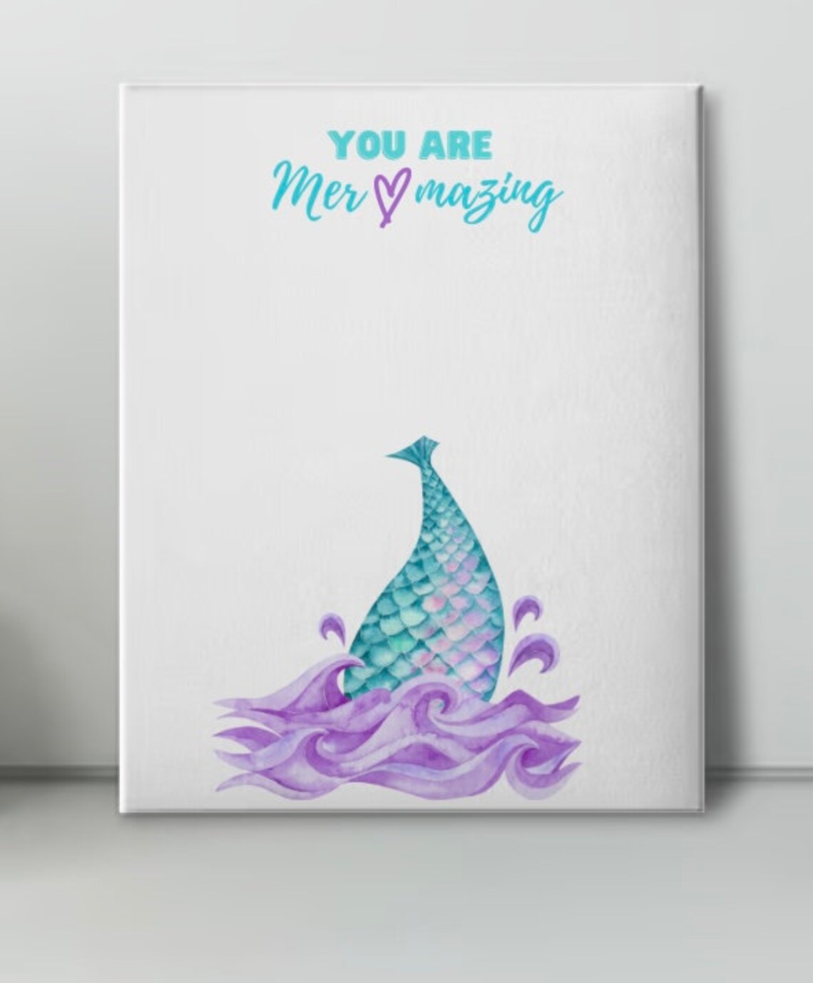 Mermaid Handprint Keepsake, Printable Download, DIY Craft, Wall Art - Etsy