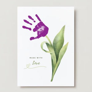 Handprint Flower Keepsake, Kids Activity for Preschool, Craft for ...