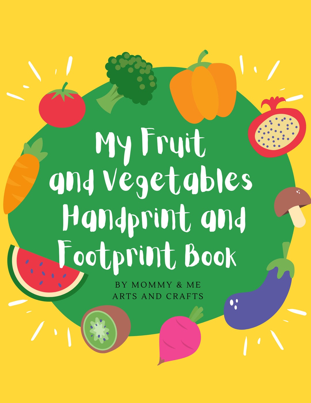 Footprint & Handprint Fruits and Vegetables: Learning Activity - Etsy