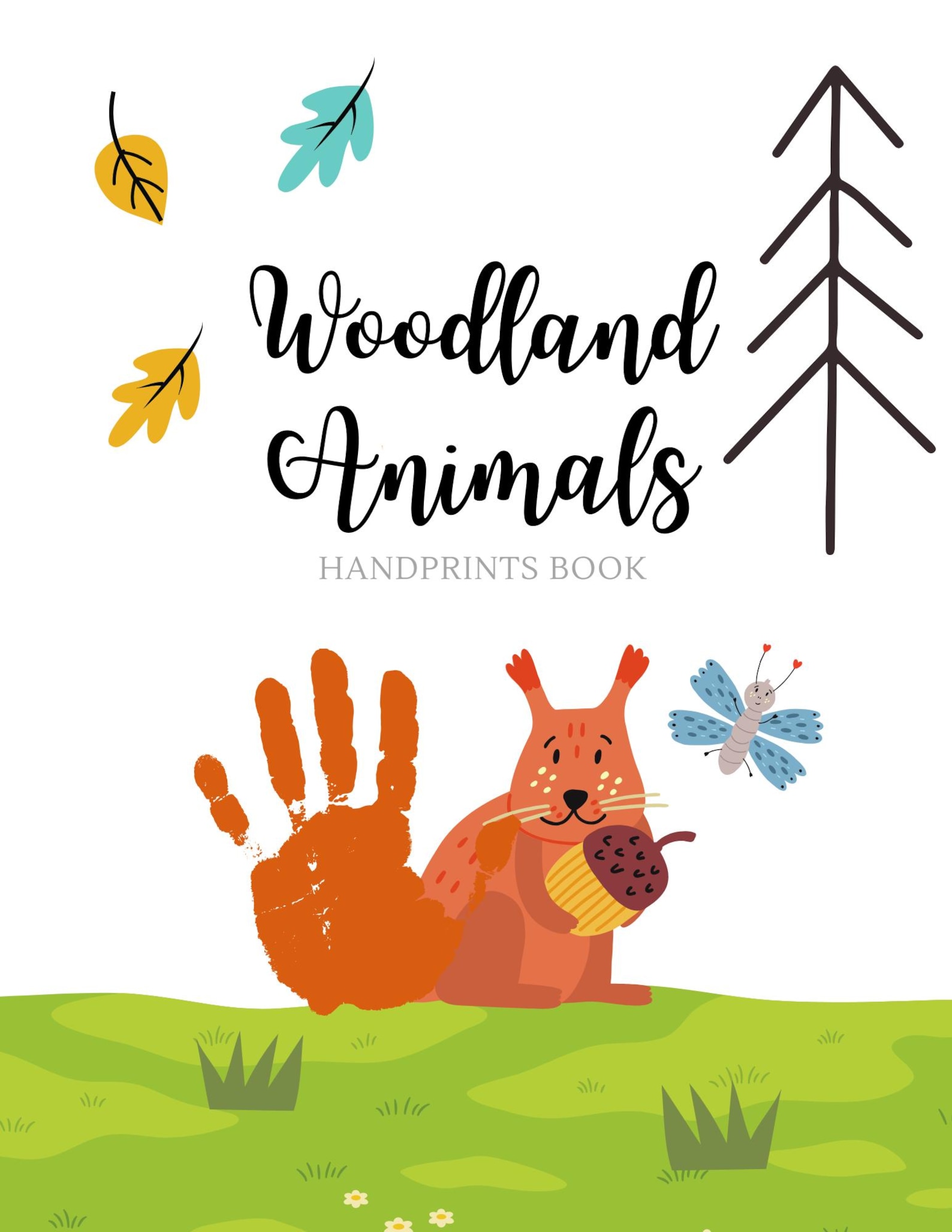 Woodland Animals Handprint Art Book: Forest Keepsake - Etsy