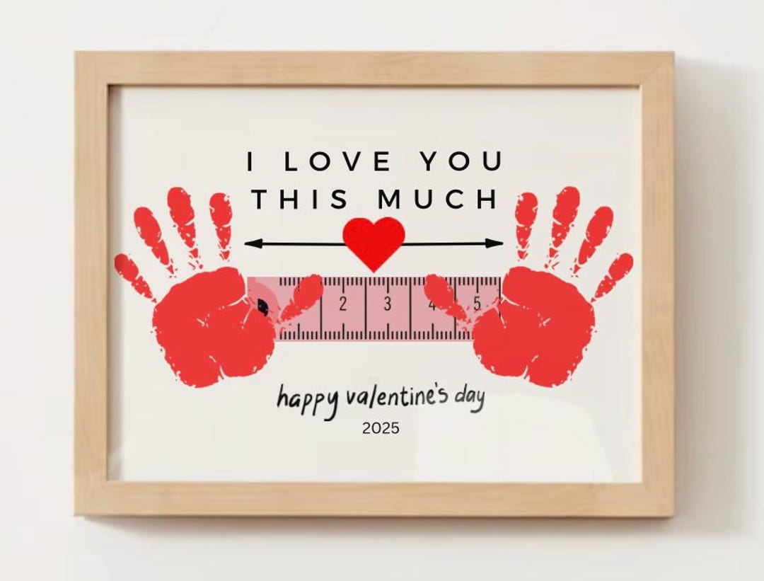 Valentines Day Handprints Craft, Valentine's Day Handprints Art, DIY ...