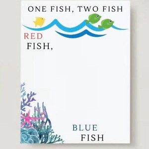 Dr. Seuss Handprint Craft: One Fish Two Fish Activity - Etsy
