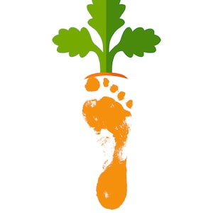 Footprint & Handprint Fruits and Vegetables: Learning Activity - Etsy