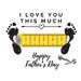 I Love You This Much Handprint Father's Day Card - Etsy