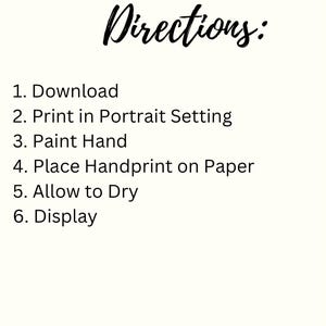 Hummingbird Handprint Keepsake: Inspirational Kids Wall Art - Etsy