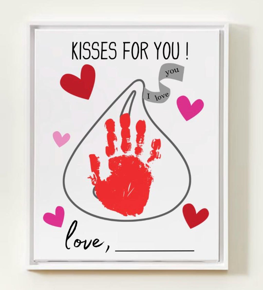Valentine’s Day Handprints, Baby Toddler, Preschool, Kids Art Crafts ...