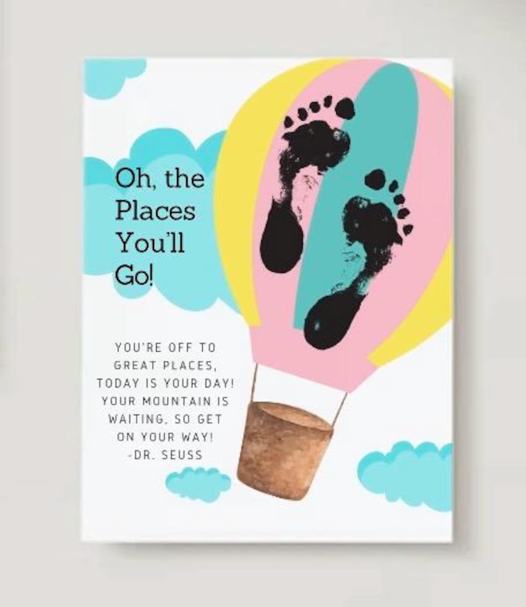 Dr. Seuss Handprint Footprint Art: Preschool Activity - Etsy