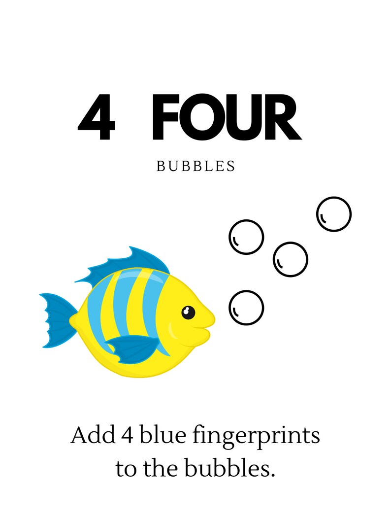 My Finger Painting Counting Book - Etsy