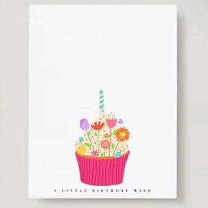 Happy Birthday Cupcake Handprint Craft, Birthday DIY Handprint Card ...