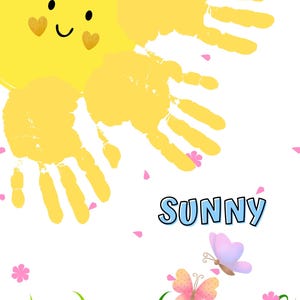 Weather Handprints Book, Handprint Art Craft, Kindergarten, Toddler ...