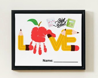 First Day of School Handprint Craft, Back to School Printable ...