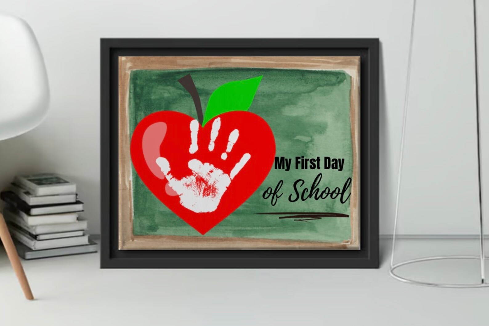 First Day of School Handprint Art, Handprint Preschool Craft, Handprint ...