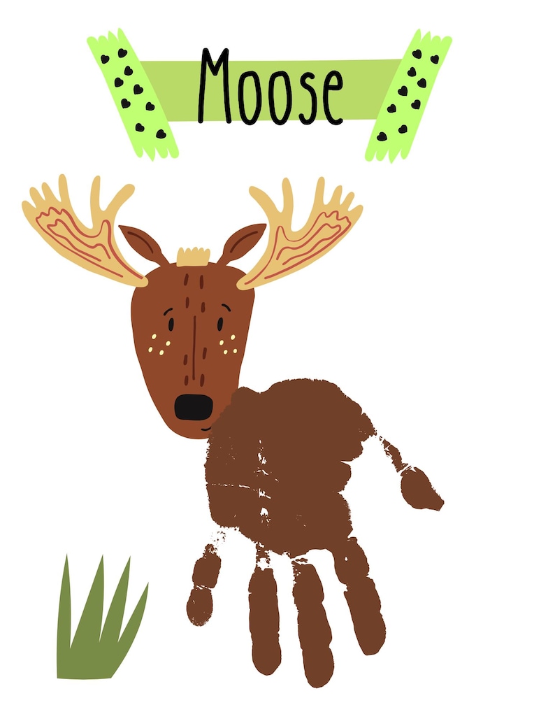 Woodland Animals Handprint Art Book: Forest Keepsake - Etsy