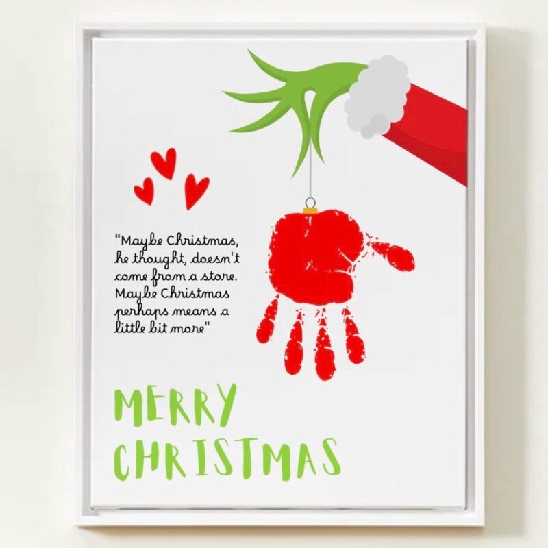 Christmas Handprint - Etsy
