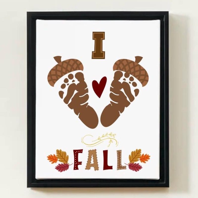 Nicu Footprint Fall Crafts - Etsy