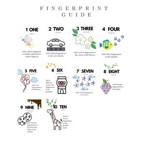 My Finger Painting Counting Book - Etsy