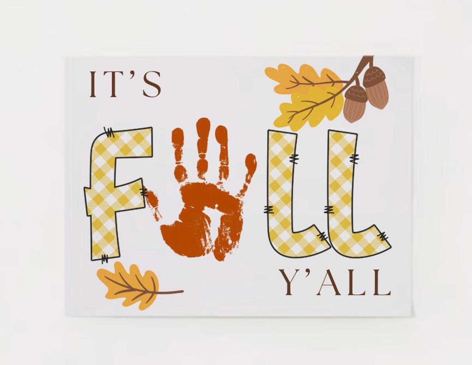 Fall Handprint Craft, Fall Handprint Art, Fall Craft for Kids, Fall ...