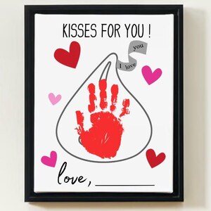 Valentine’s Day Handprints, Baby Toddler, Preschool, Kids Art Crafts ...