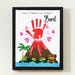 Valentine's Day Volcano Handprint Craft, Kids Keepsake Art (digital ...
