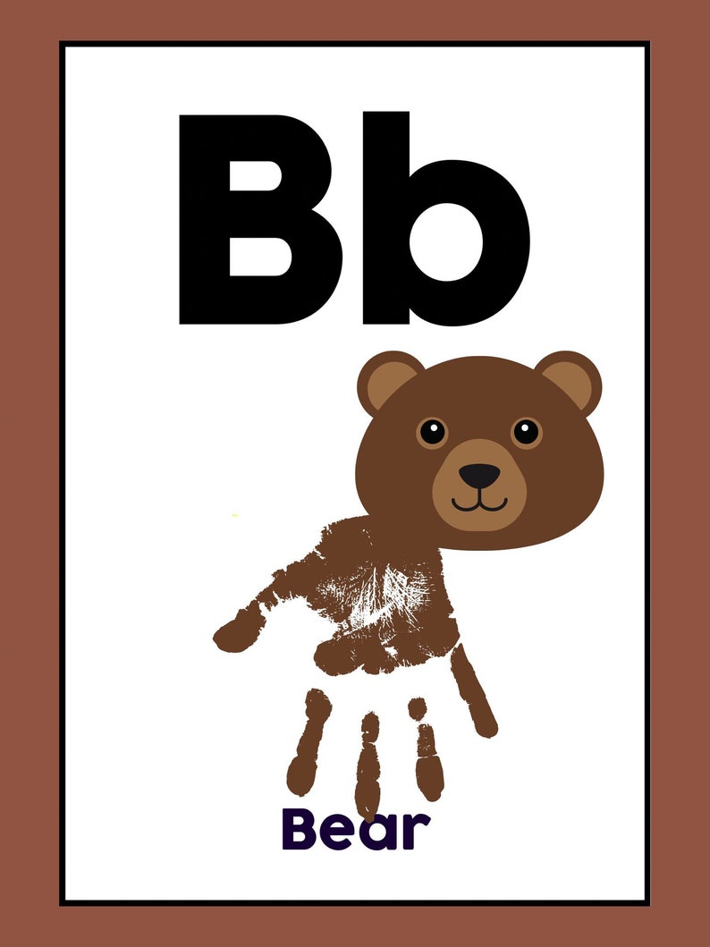 ABC HANDPRINT BOOK - Etsy