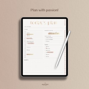 Undated Digital Planner | Goodnotes Notability iPad Digital Planner ...