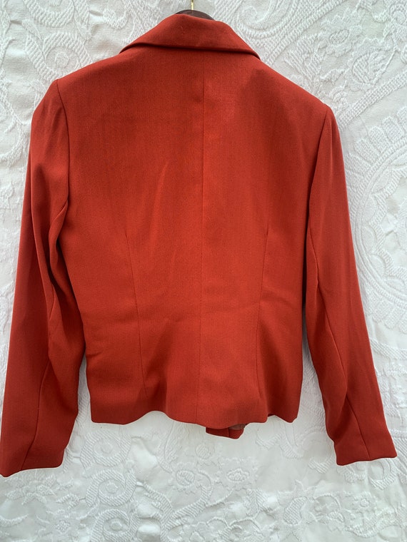 Vintage Burnt Orange Jacket for Women Zip Front Jacke… - Gem