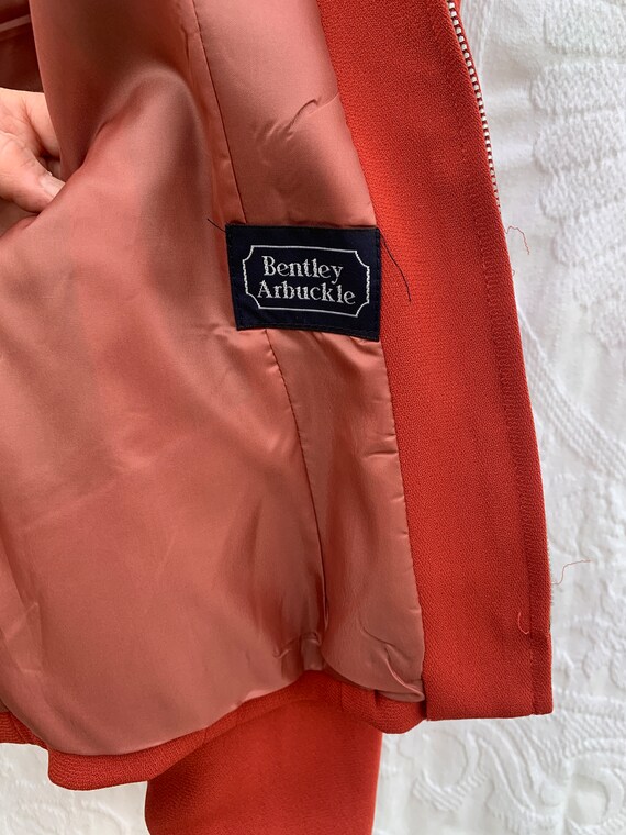 Vintage Burnt Orange Jacket for Women Zip Front Jacke… - Gem