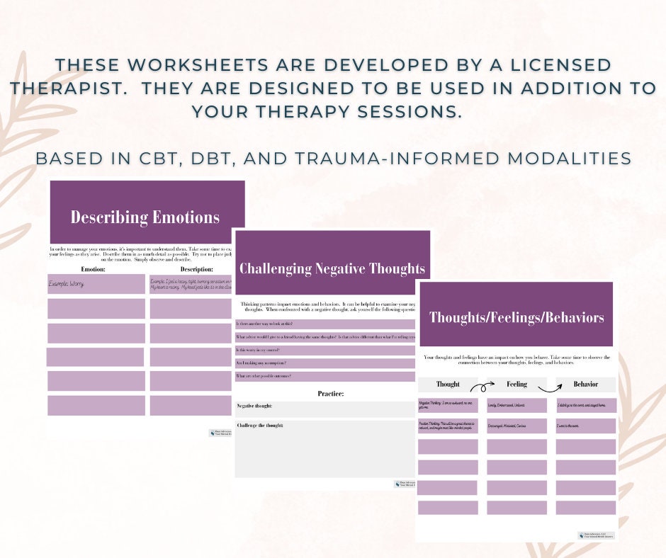 Mental Health Matters: Worksheets to Support With Depression and ...