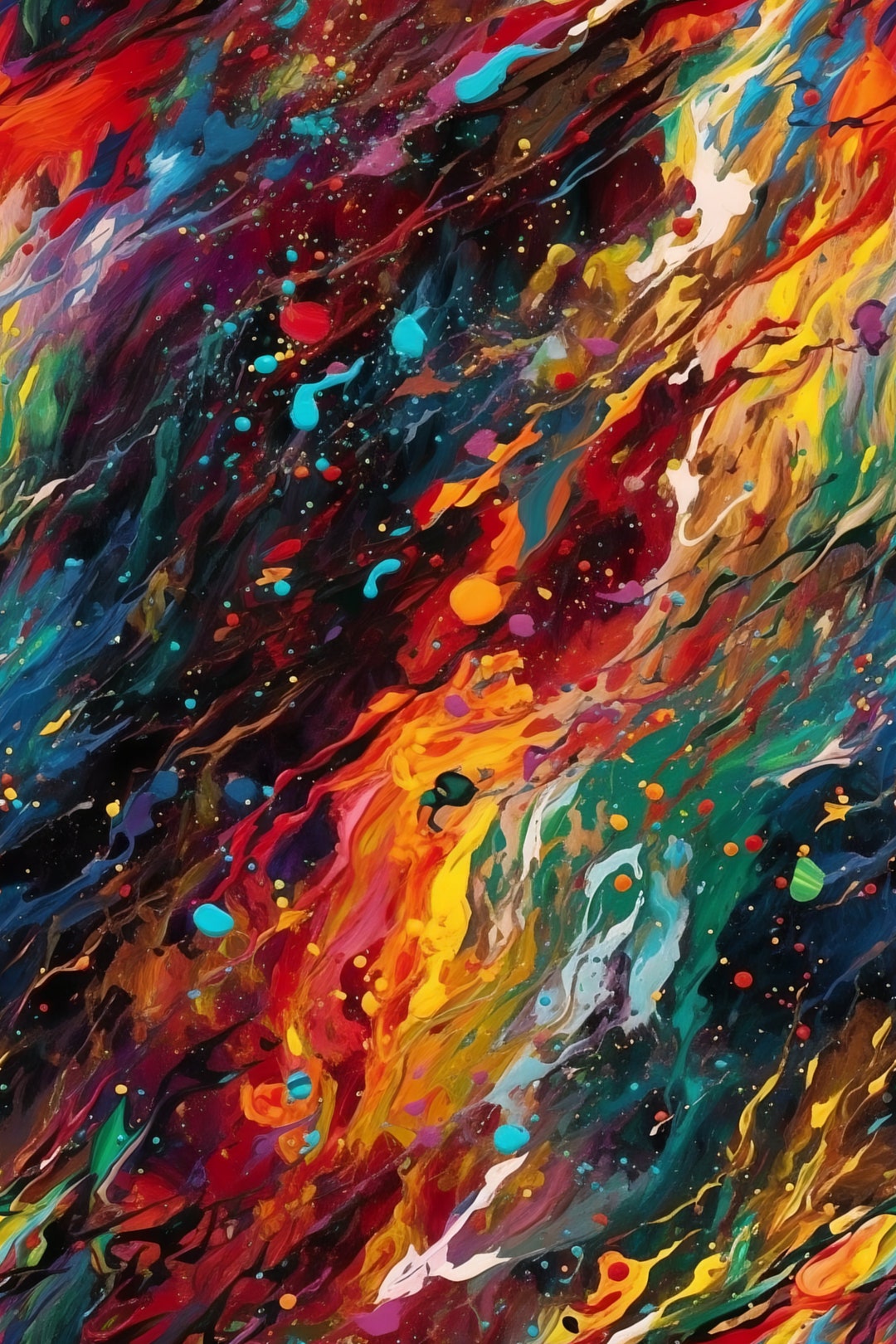 Riotous Colors Spring Hearth Digital Download Tiled Pattern - Etsy