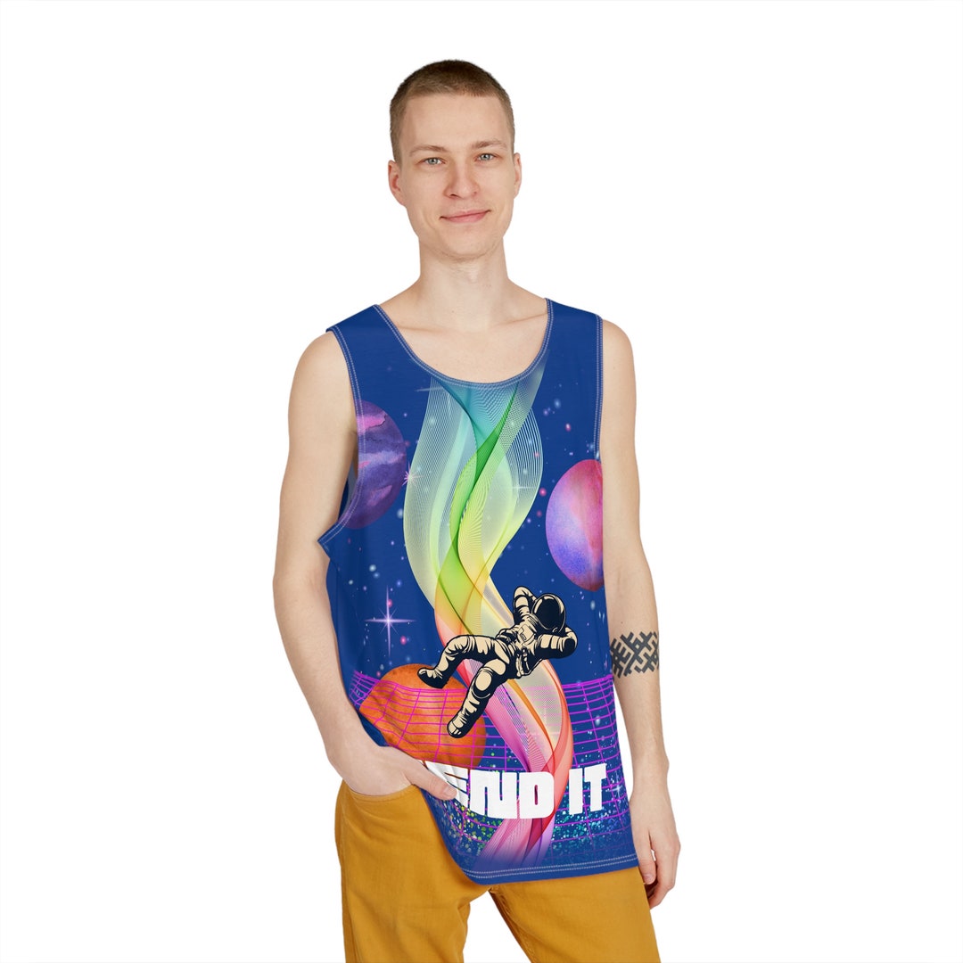 Tank Rave Men Festival Outfit Astronaut Rave Tanktop Space Shirt ...