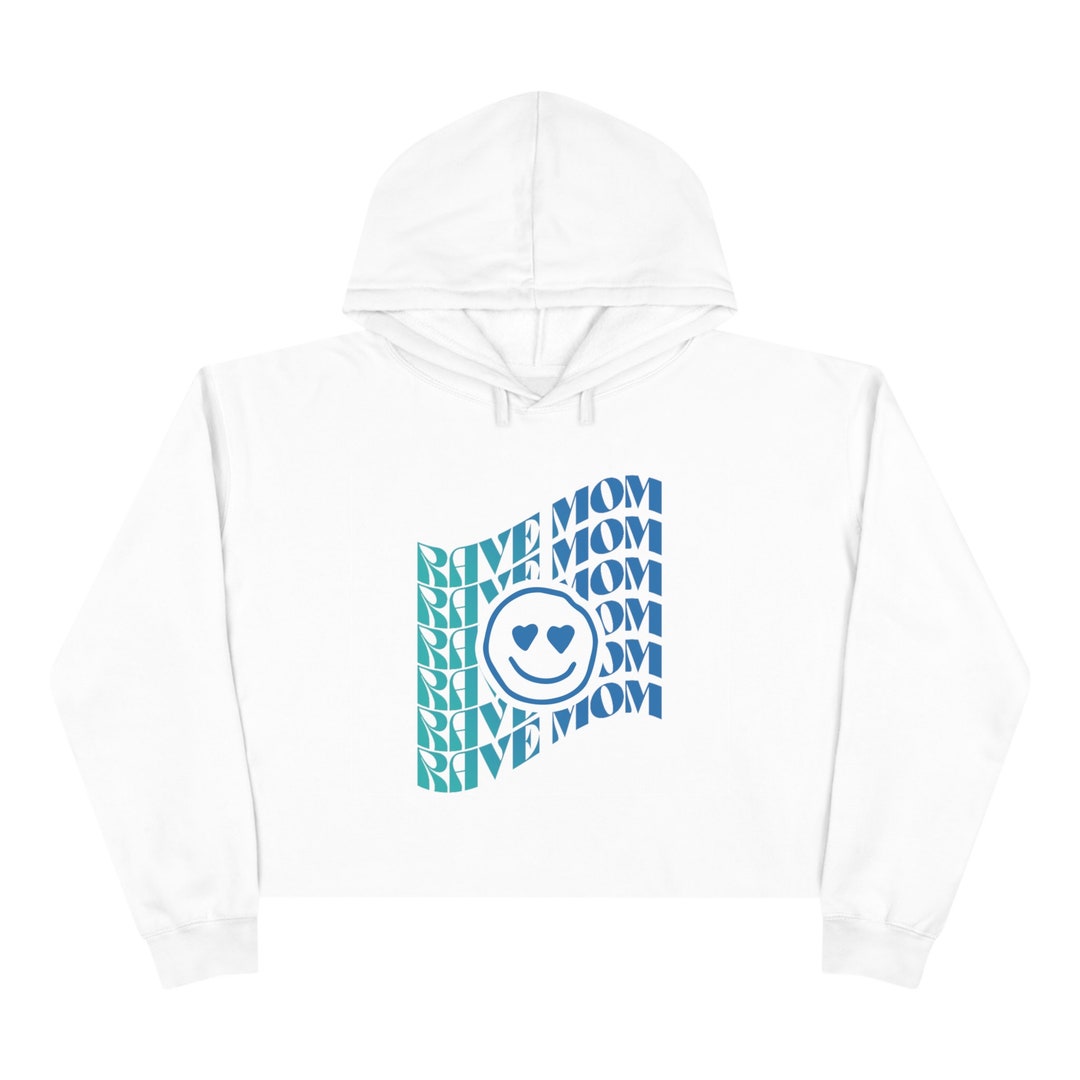Hoodie Crop Rave Festival Sweatshirt Trippy Rave Crop Hoodie - Etsy
