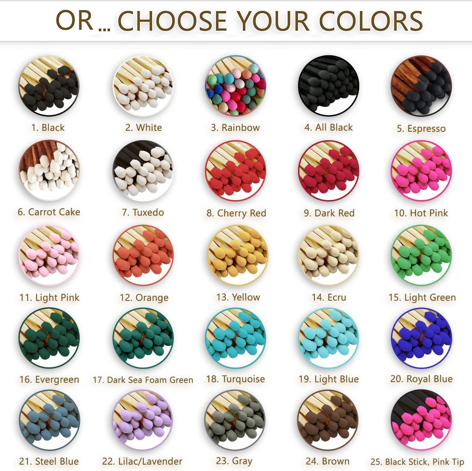 2" Matches - 100 Count of White (striking Stickers Included) - Etsy