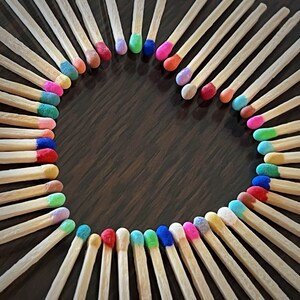 2" Matches - 300 Count of Cherry Red (striking Stickers Included) - Etsy