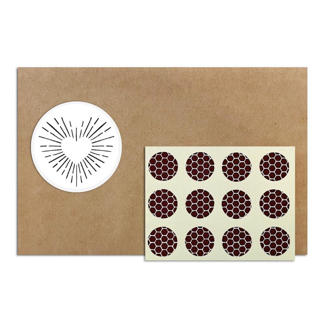 Set of .5” Circle Match Striker Stickers – Bumble Pattern Pre-cut Match ...