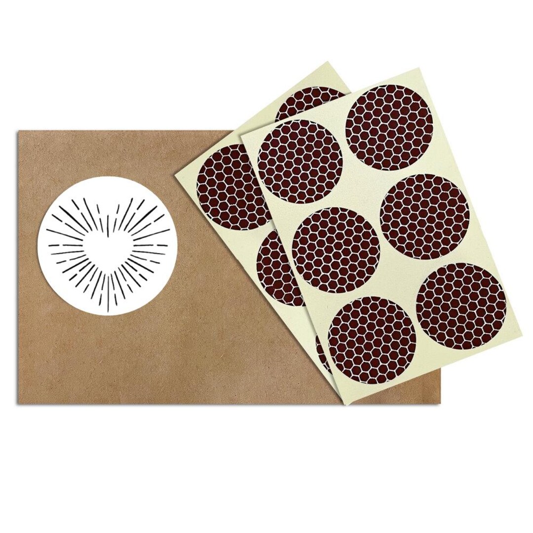 Set of 1” Circle Match Striker Stickers – Bumble Pattern Pre-cut Match ...