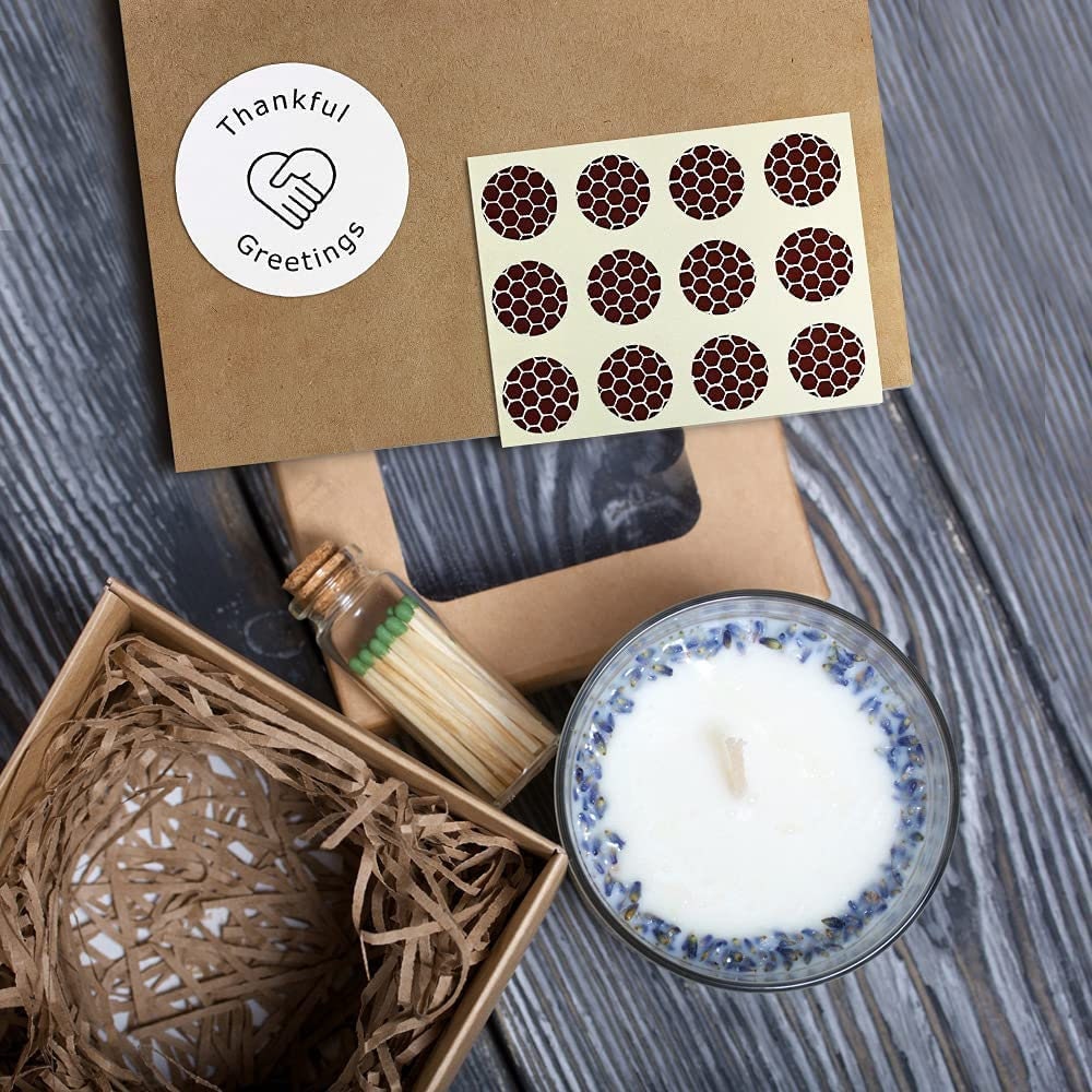 Set of 1 Circle Match Striker Stickers Bumble Pattern Pre-cut Match ...