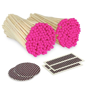 4 Matches 200 Count of Hot Pink striking Stickers Included - Etsy