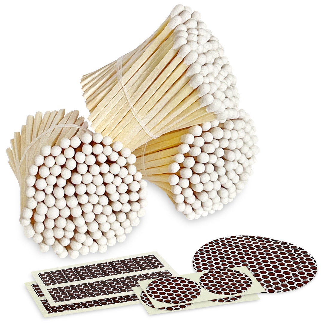 2" Matches - 300 Count of White (striking Stickers Included) - Etsy