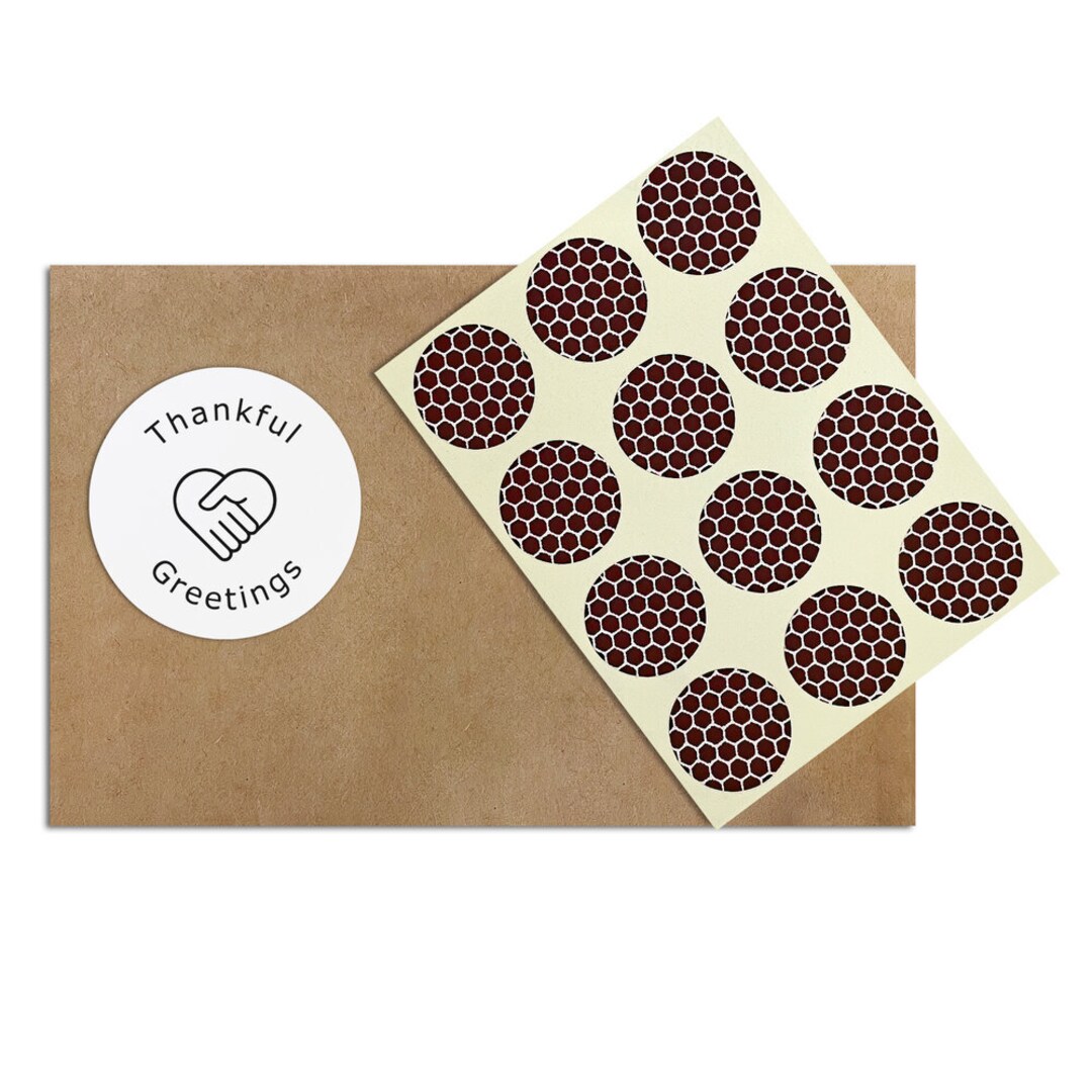 Set of .75 Circle Match Striker Stickers Bumble Pattern Pre-cut Match ...