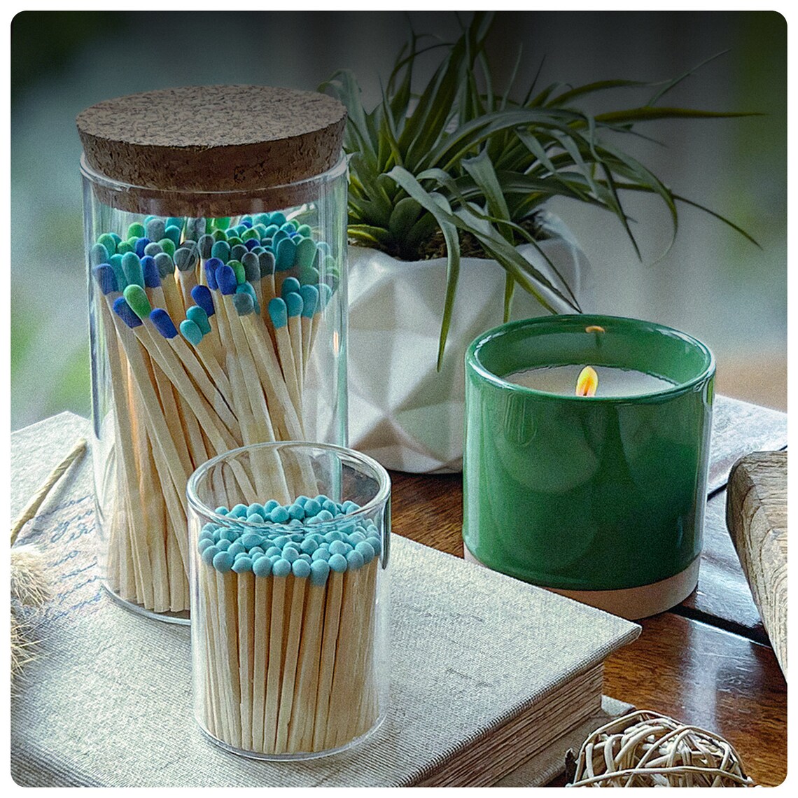4" Matches - 100 Count of Light Blue (striking Stickers Included) - Etsy
