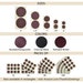Set of .75” Circle Match Striker Stickers – Bumble Pattern Pre-cut ...