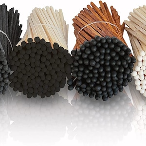 4" Matches - 100 Count of Espresso Style (striking Stickers Included ...