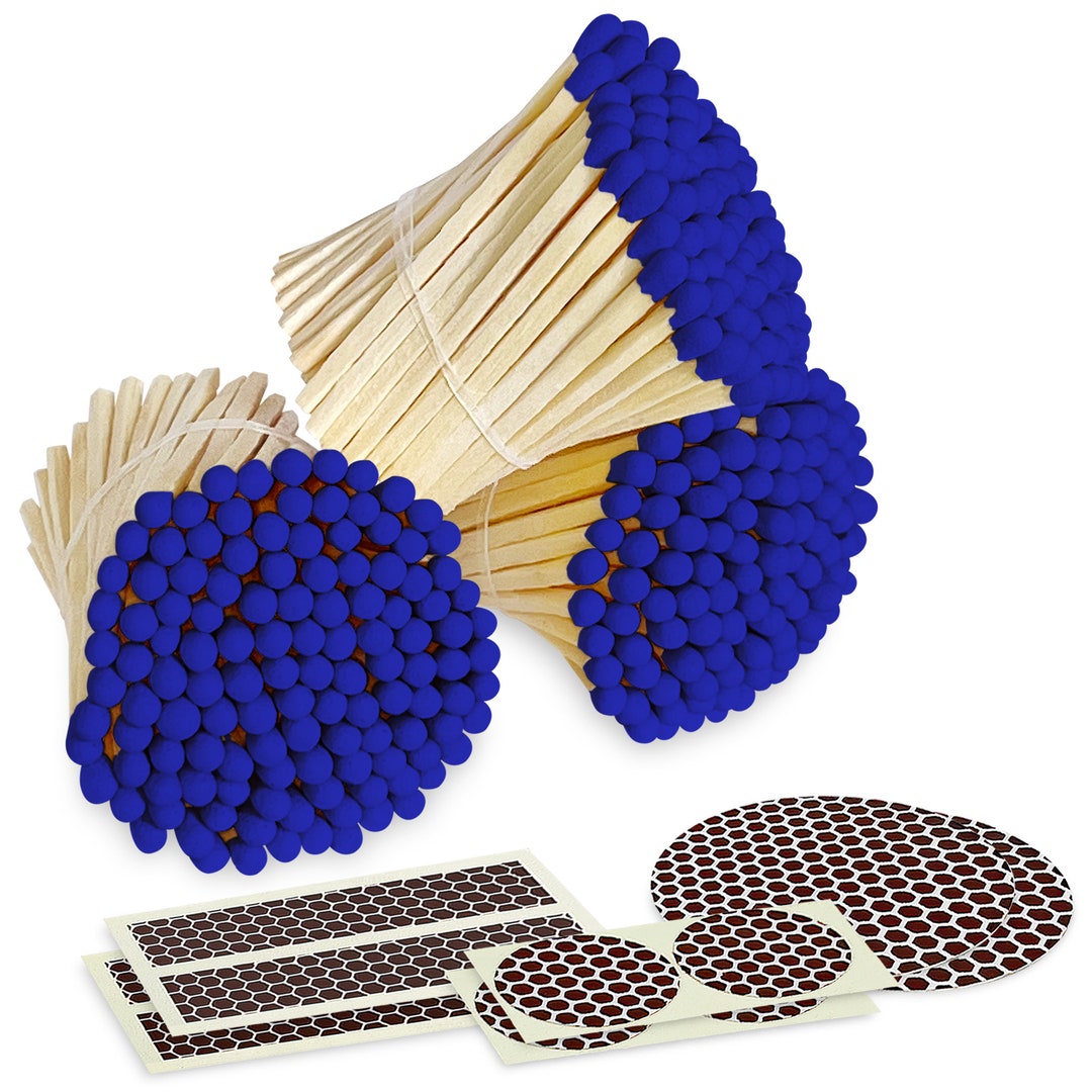 2" Matches - 300 Count of Royal Blue (striking Stickers Included) - Etsy