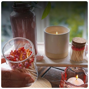 4" Matches - 200 Count of Hot Pink (striking Stickers Included) - Etsy