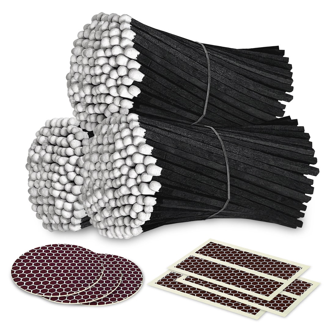 4" Matches - 300 Count of Tuxedo (striking Stickers Included) - Etsy