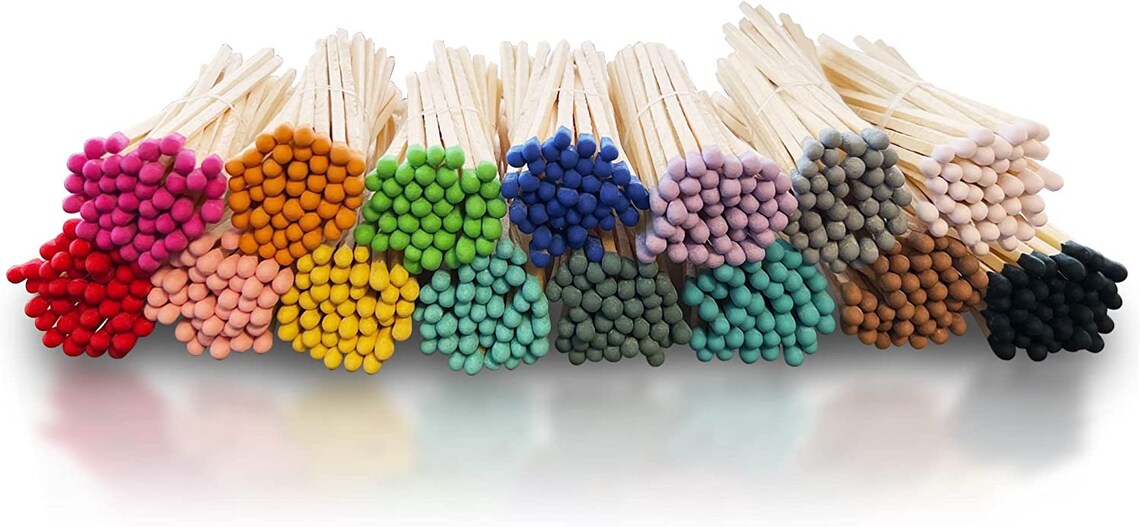 4 Matches 200 Count of Bright Rainbow striking Stickers Included - Etsy