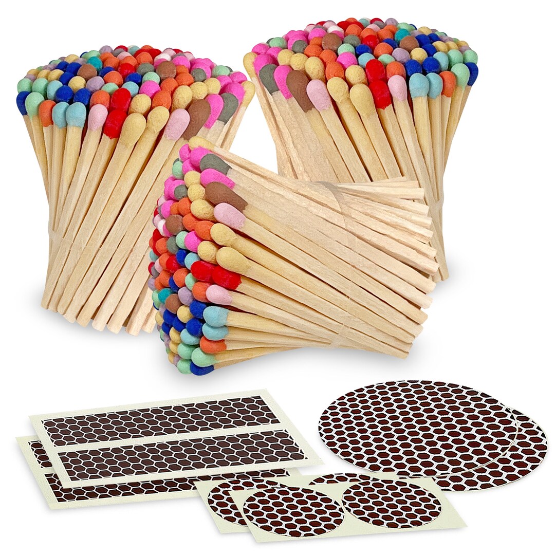 2 Matches 300 Count of Rainbow striking Stickers Included - Etsy