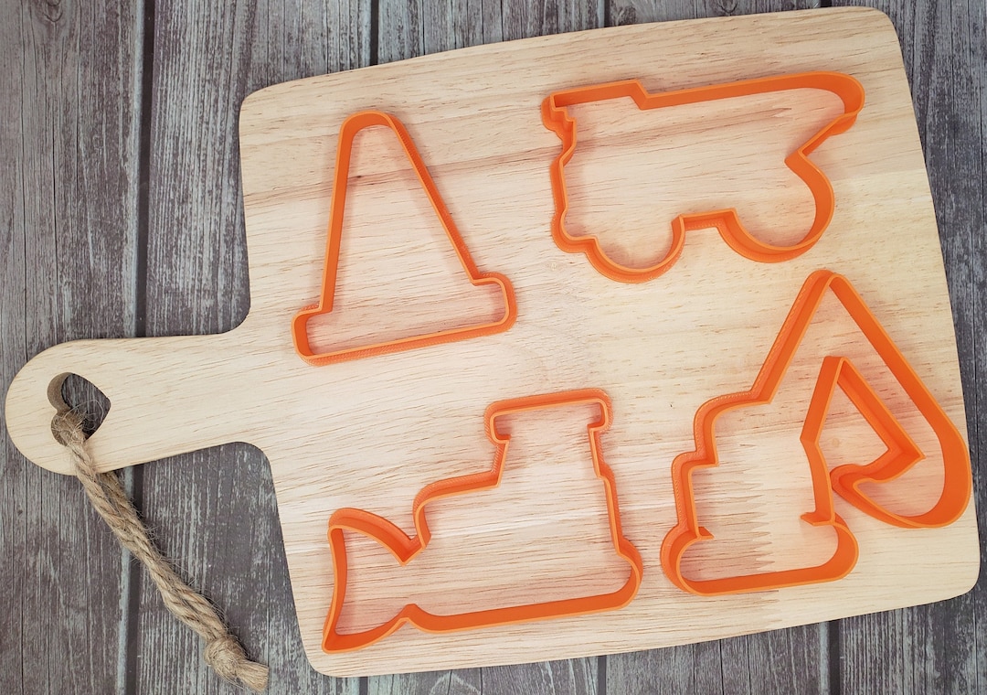 Construction Cookie Cutter- Food Cookie Cutters - Fondant Cutters ...