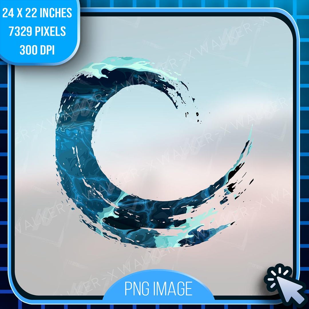 Eternal Wave - Clipart (PNG Digital Download) - Etsy