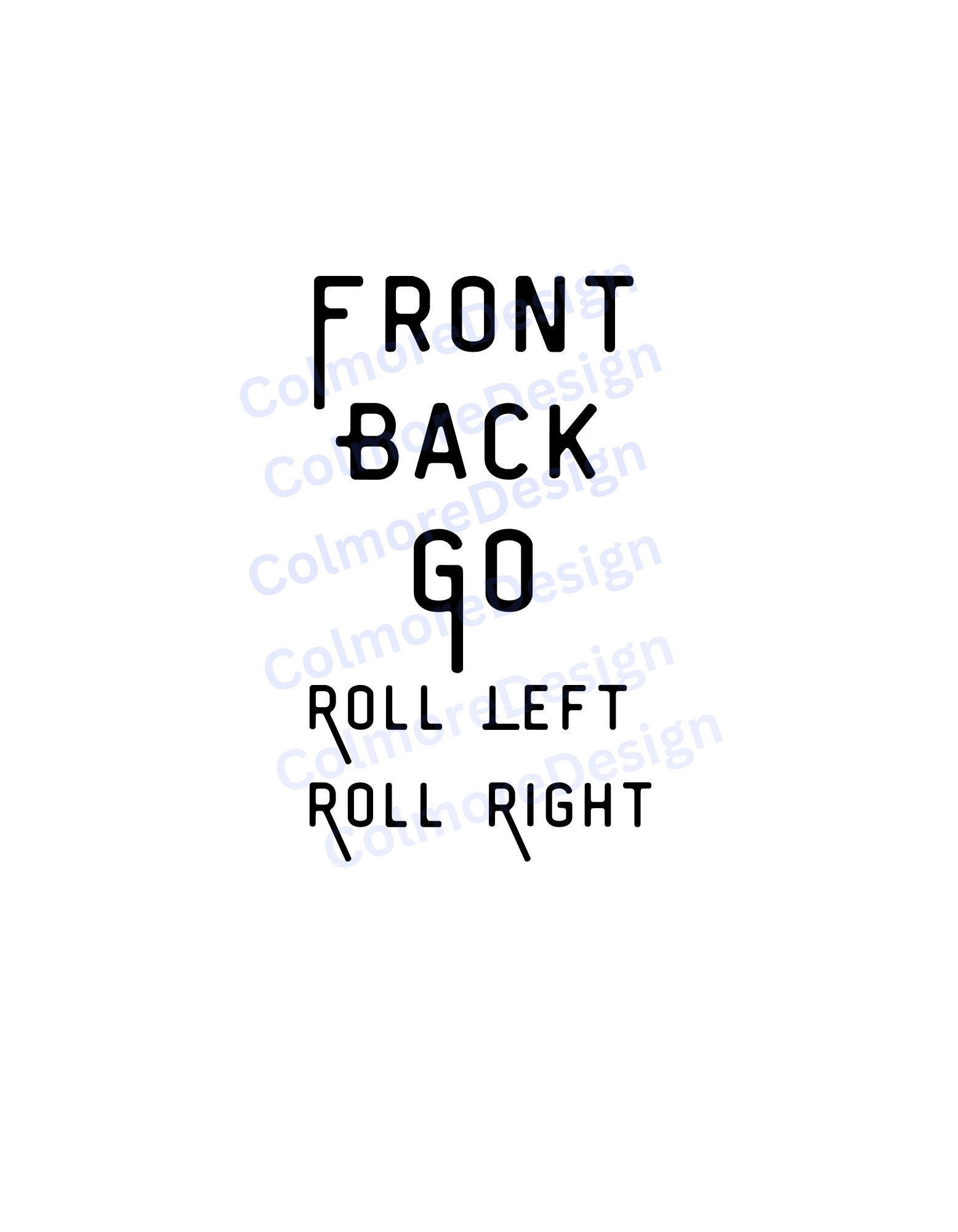 Drill SSG. Front Back Go Roll Left Roll Right Svg, Military Svg ...